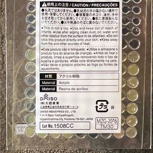 Daiso | Design | Crystal Gem Rhinestone Decoration Seal Stickers Daiso ...
